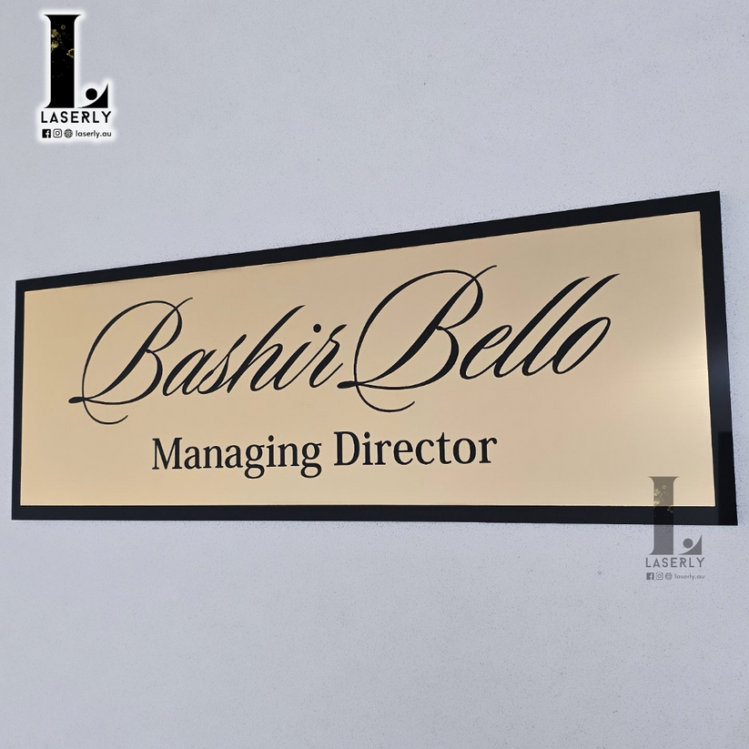 Executive Office Name Sign – LASERLY