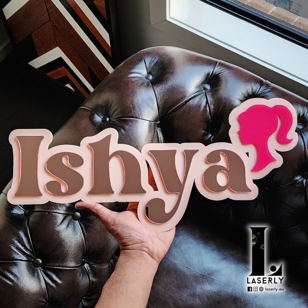 Barbie Name Sign – LASERLY